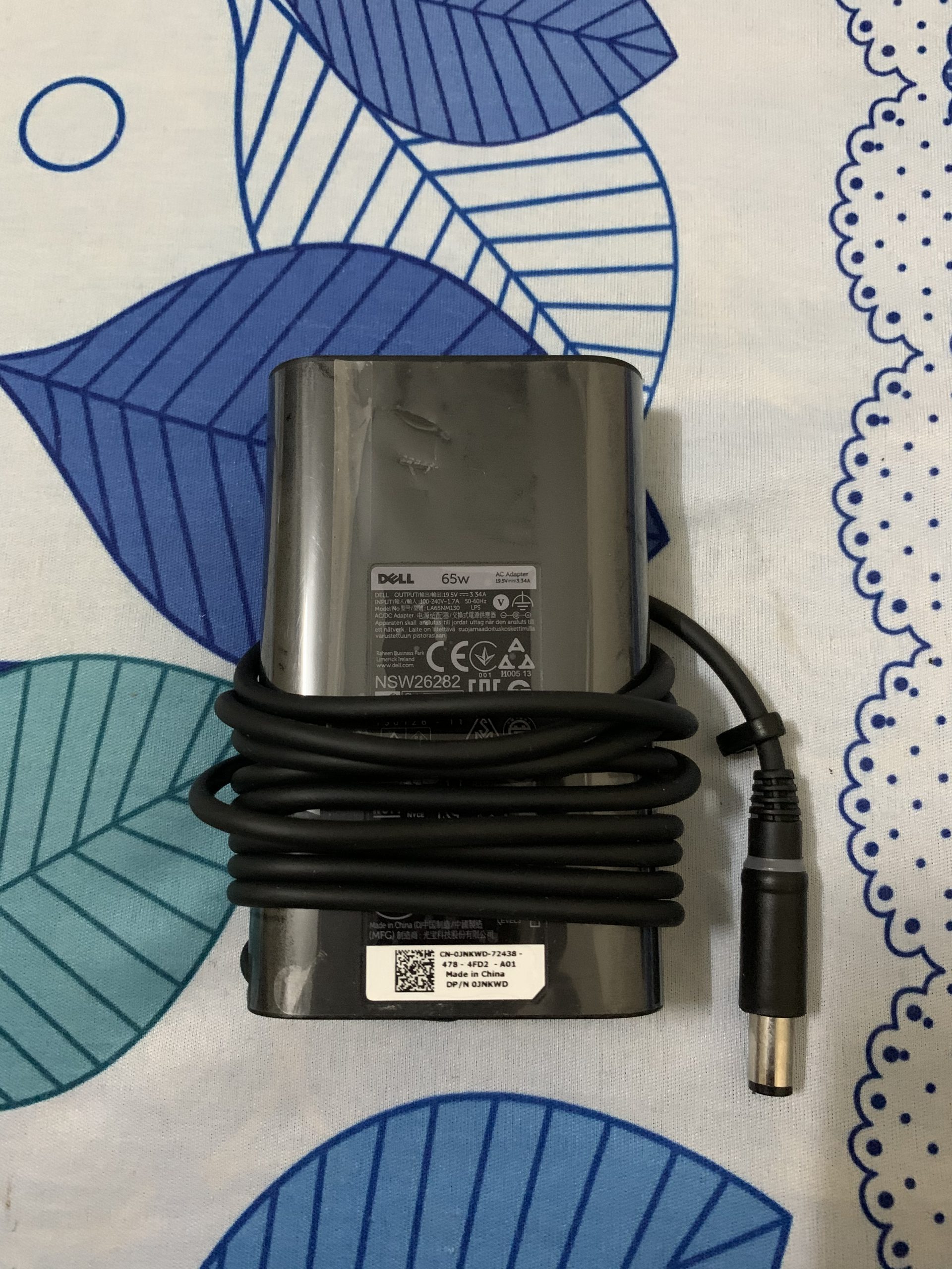 SẠC DELL OVAL ĐẦU KIM LỚN 65W - NEW - laptopxanh